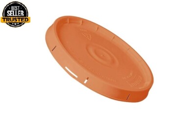 Paint Bucket Lid, 5 Gallon Orange, Leak-Proof, Snap-On, FREE SHIPPING ...