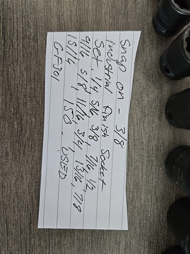 Snap On Industrial Finish 3/8 Drive 12pt Socket Set - Used | eBay