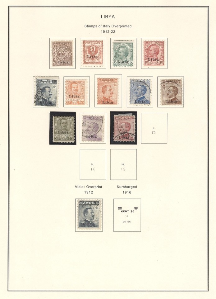 ITALIAN COLONY, Libya, Advanced Stamp Collection hinged/mounted on ...