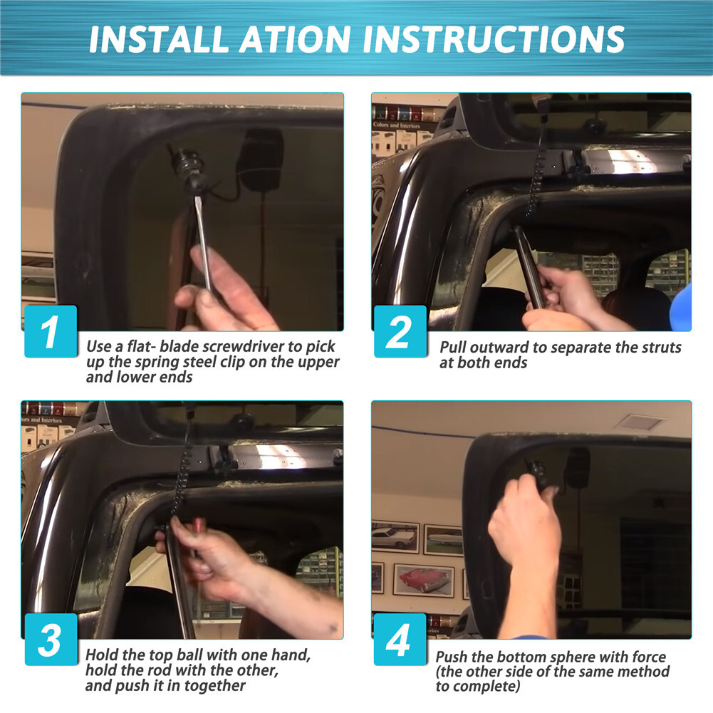 2PCS For 2001-2007 Ford Escape Rear Window Lift Supports GAS Spring ...