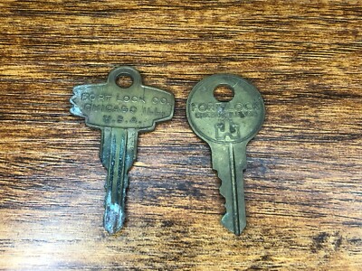 Fort Lock Co 750 - Key - Chicago Illinois - Vintage Key - Brass | eBay