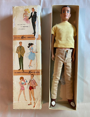 Vintage Barbie Boyfriend Ken Brunette Dressed Doll Box #782 "Casuals ...