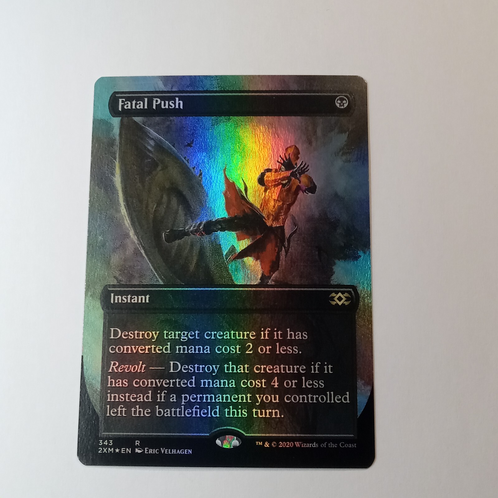 MTG Fatal Push BORDERLESS FOIL Double Masters PACK PULLED UNPLAYED | eBay