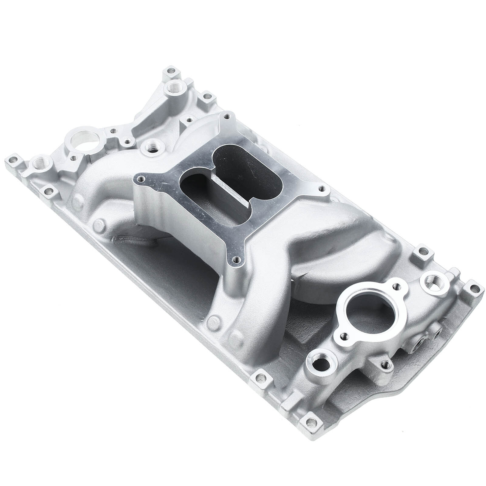 Small Block Dual Plane Intake Manifold for Chevy SBC Vortec V8 283 307 ...