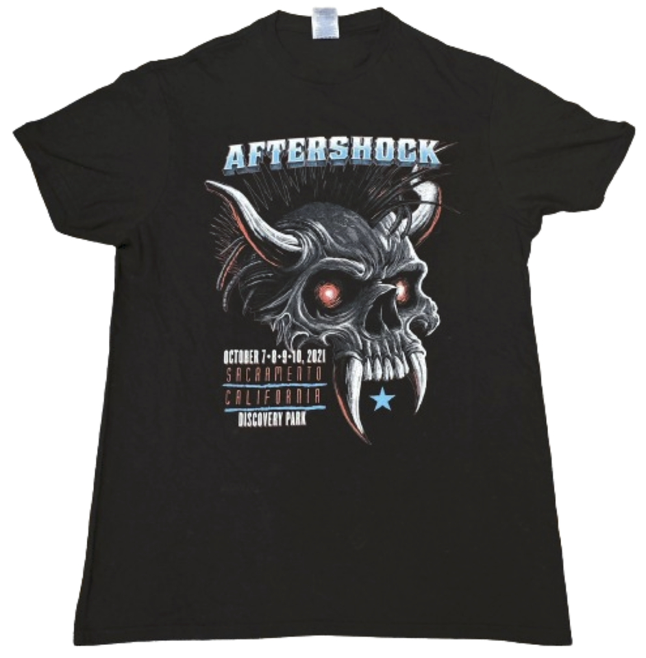 Sacramento Aftershock 2021 Concert T-Shirt Black Medium Festival ...