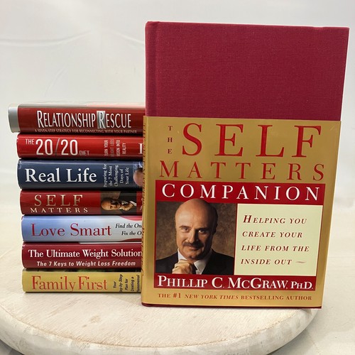Dr Phil McGraw 8 Book Lot HCDJ Relationship Rescue Self Matters Real ...