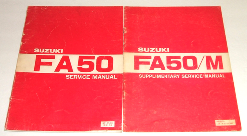 Suzuki Fa50 Shuttle Service Manual Set 1980 1981 Repair Shop | eBay