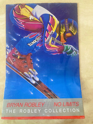 Vintage Salomon Descente Bryan Robley Extreme Ski Poster NO LIMITS ...
