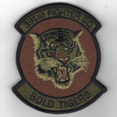 4" 391ST AIR FORCE 391 FIGHTER SQUAD BOLD TIGERS HOOK LOOP OCP ...