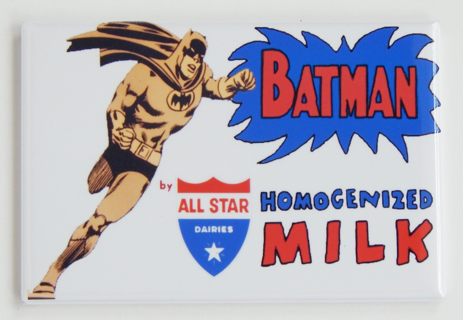 Batman Milk FRIDGE MAGNET sign | eBay