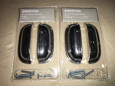 TWO PAIR (4 Handles) IKEA Eneryda Cup Cabinet Pull Handle Black 503.475 ...