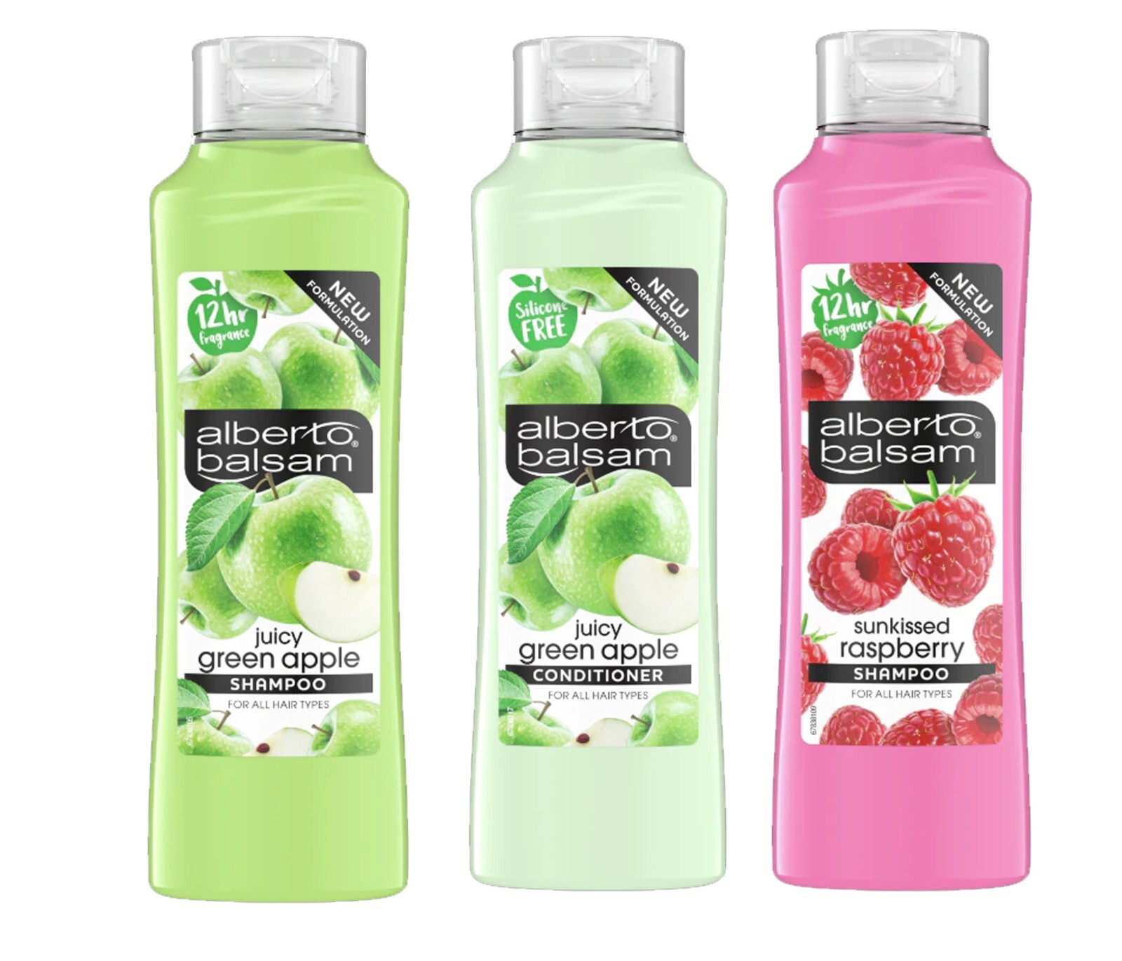 Alberto Balsam Juicy Green Apple Sunkissed Raspberry Shampoo ...