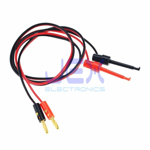 Hands-free Multimeter Test Lead Cable Banana Plug To Test Hook Clip ...