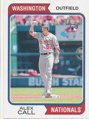 #354 ALEX CALL 2023 Topps Heritage RC WASHINGTON NATIONALS | eBay
