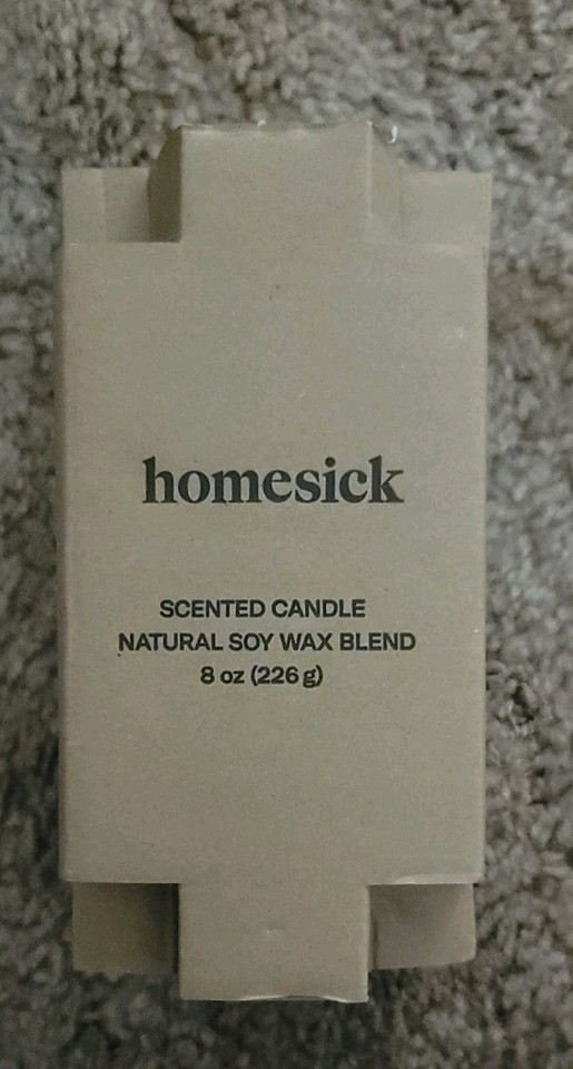 HOMESICK NATURAL SOY WAX CANDLE W/ LID LEMONGRASS BREEZE 8 OZ NEW! | eBay