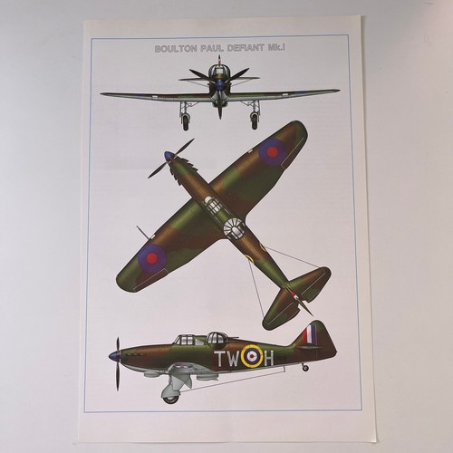 Boulton Paul Defiant Mk. 1 1987 Aircraft Print SV27-3 | eBay