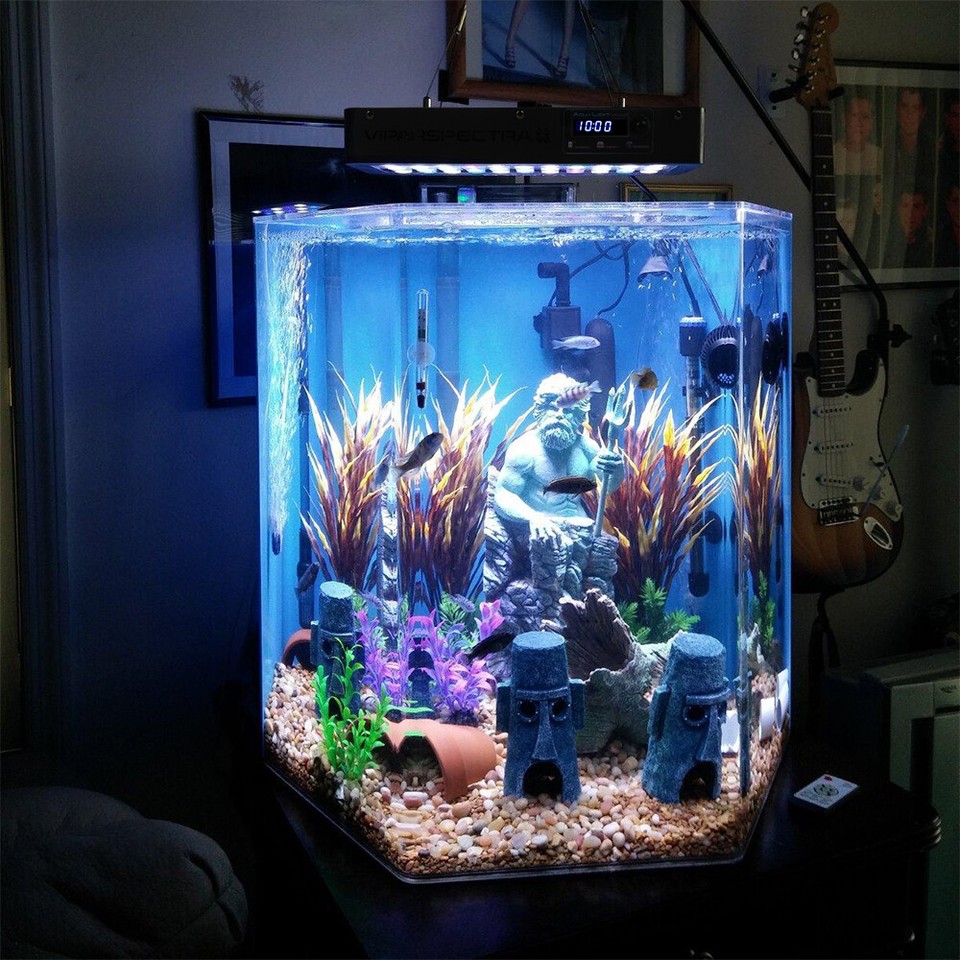 VIPARSPECTRA 1PC/2PCS 165W Saltwater Reef Aquarium LED Lights Coral ...