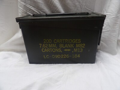 Military 7.62 Ammo Box Blank M82 200 Cartridges | eBay