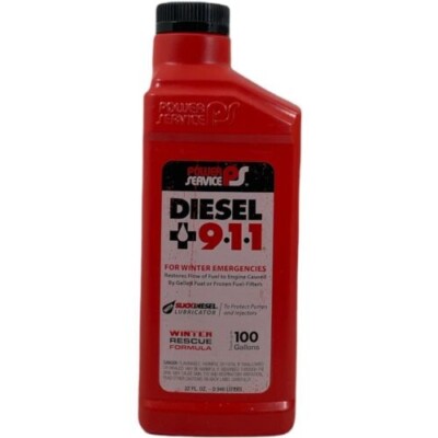 Power Service 8025 Diesel 911 Fuel Anti Gel Deices Frozen Filter Treats ...