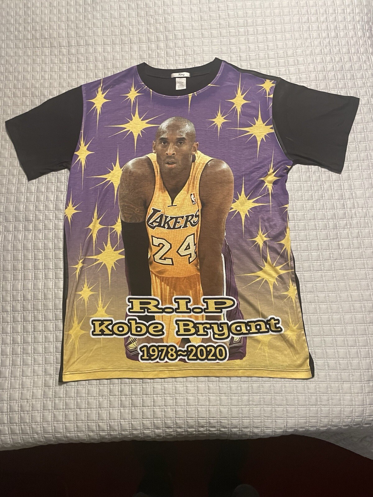 Rare LA Lakers RIP Kobe Bryant 1978 - 2020 Mens Vint… - Gem