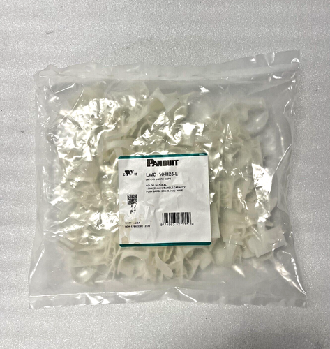 Bag of 50 Panduit LWC100-H25-L Latching Wire Clips for sale online | eBay