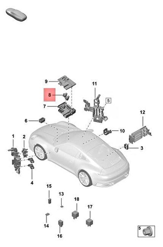 Genuine PORSCHE 911 Carrera 992 GT3 Turbo S Relay Plate 992927203 | eBay