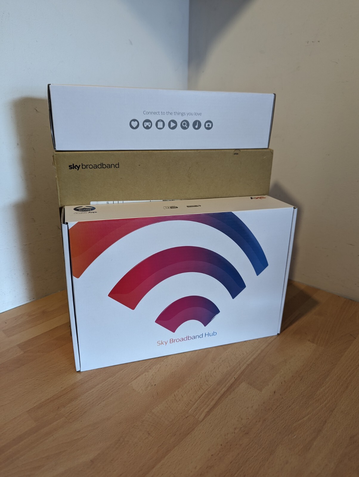 Sky Broadband Router Hub SR203 SR203SUK New - Opened Never Used | eBay