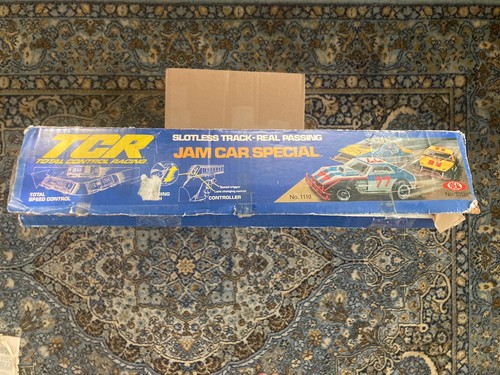 VINTAGE 1977 IDEAL TCR JAM SLOT CAR RACEWAY SLOTLESS TRACKS USED AS IS ...