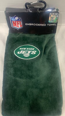 NEW Team Effort New York Jets Face/Club Tri-Fold Embroidered Golf Towel ...