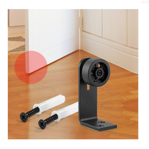 1 Set Door Roller Guide Carbon Steel Wall Mount Floor Bottom Guide ...