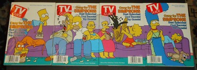 TV Guide Magazine(5X7) Vol 46, #1 Jan 3 1998 The Simpsons 4-Issue Set ...