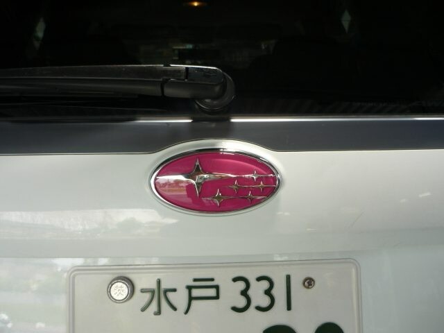 Subaru Forester SJG/SJ5 type Custom 6 Stars Pink Emblem Front & Rear ...