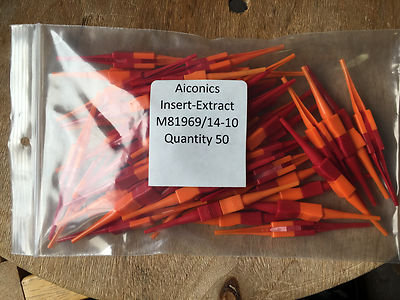 50 New Aiconics M81969/14-10 Insertion Extraction Tool Red Orange FREE ...