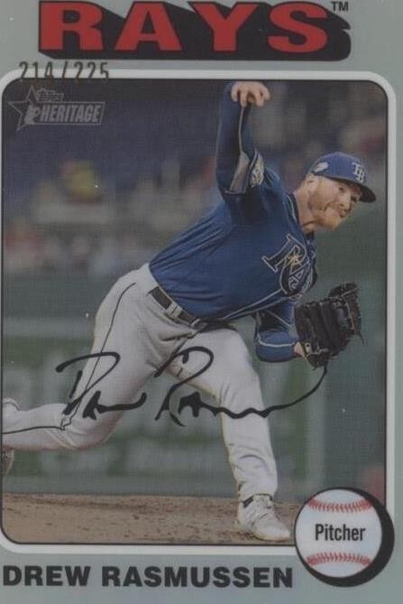 2024 Topps Heritage High Number - Drew Rasmussen #340 Chrome Silver ...