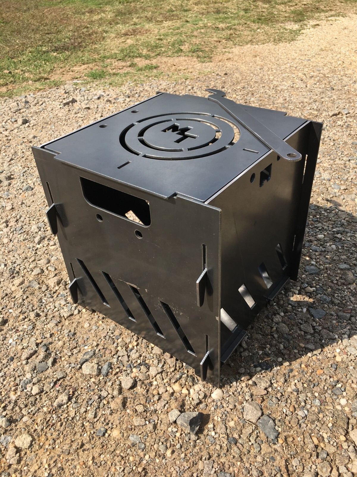 Magnum Target 12” Portable Burn Cage Box Campfire Stove Fire Pit ...