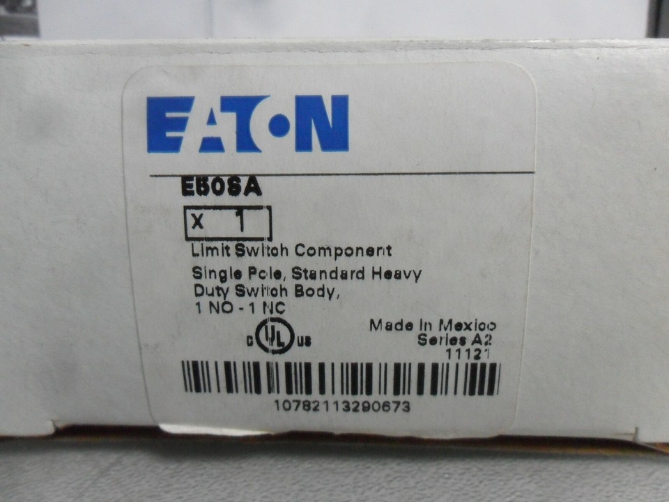 New Eaton Cutler Hammer E50SA Limit Switch Body Series A2 Single Pole ...
