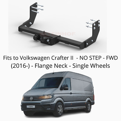 Tow Bar For Volkswagen Crafter II No Step (2016-) & 13 Pin Bypass Relay ...