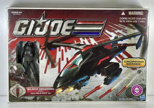GI Joe Black Dragon VTOL 30th Anniversary POC, Cobra Air Trooper, MISB ...