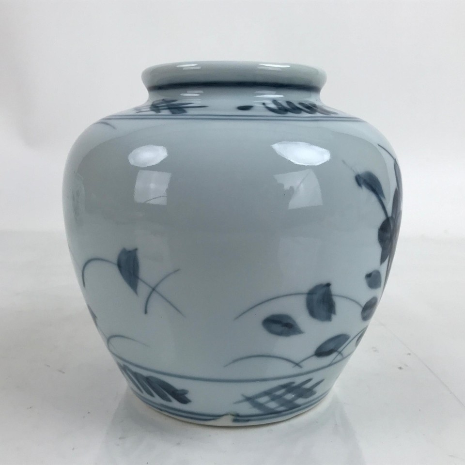 Japanese Porcelain Tobe Ware Sometsuke Flower Vase Vtg Ikebana Kabin ...