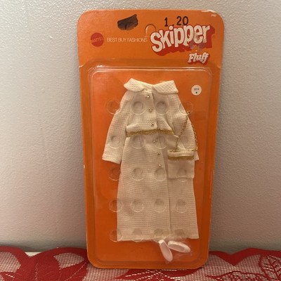 Vintage 1972 Barbie Skipper Fluff Tiff White Bright N Sparkling Fashion ...