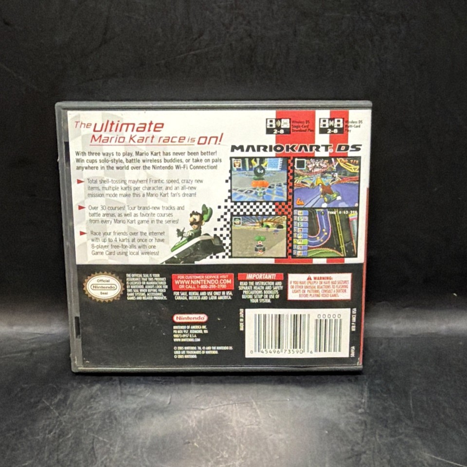 Mario Kart DS Video Game Nintendo DS CIB W Manual & Inserts Complete ...
