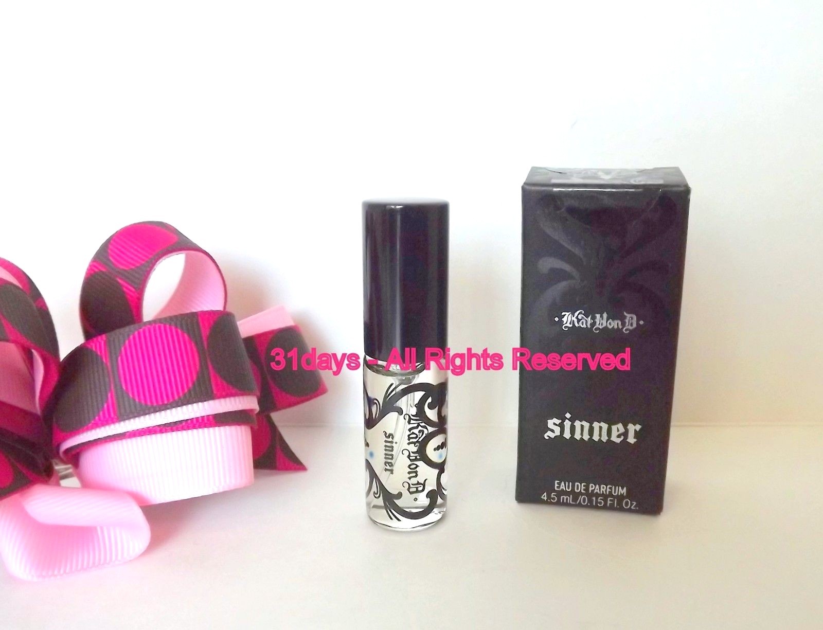 NEW Kat Von D Sinner Eau de Parfum Women Perfume Mini Spray .15 oz 4.5 ...