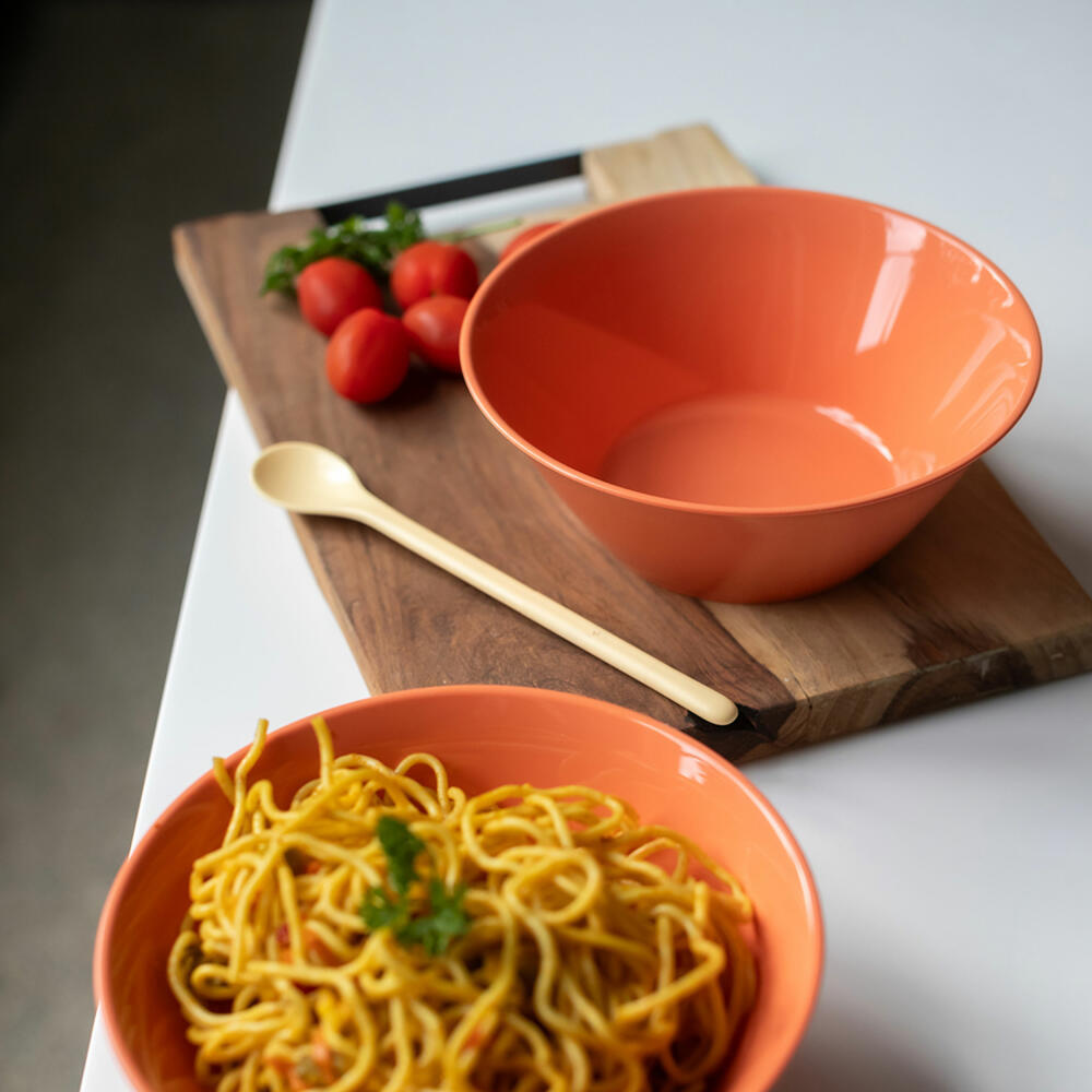 Koziol spoon Nora Spoon L, picnic spoon, plastic, Strong Yellow ...