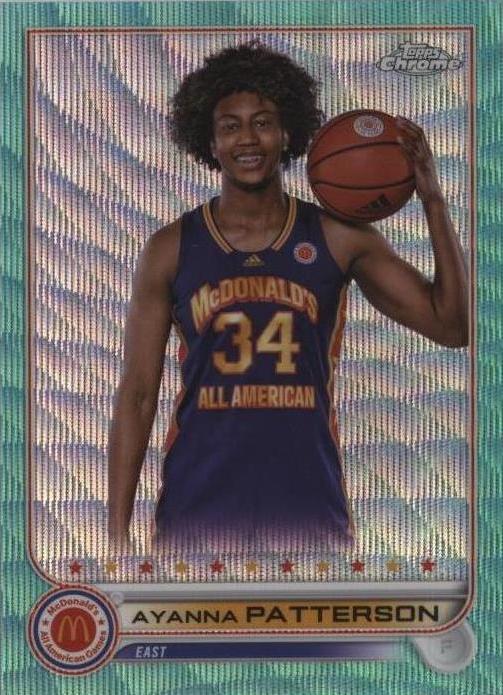 2022 Topps Chrome McDonald's All American - Ayanna Patterson #80 Aqua ...
