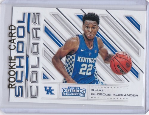 SHAI GILGEOUS-ALEXANDER ROOKIE CARD 2018 Draft Picks Kentucky OKC ...