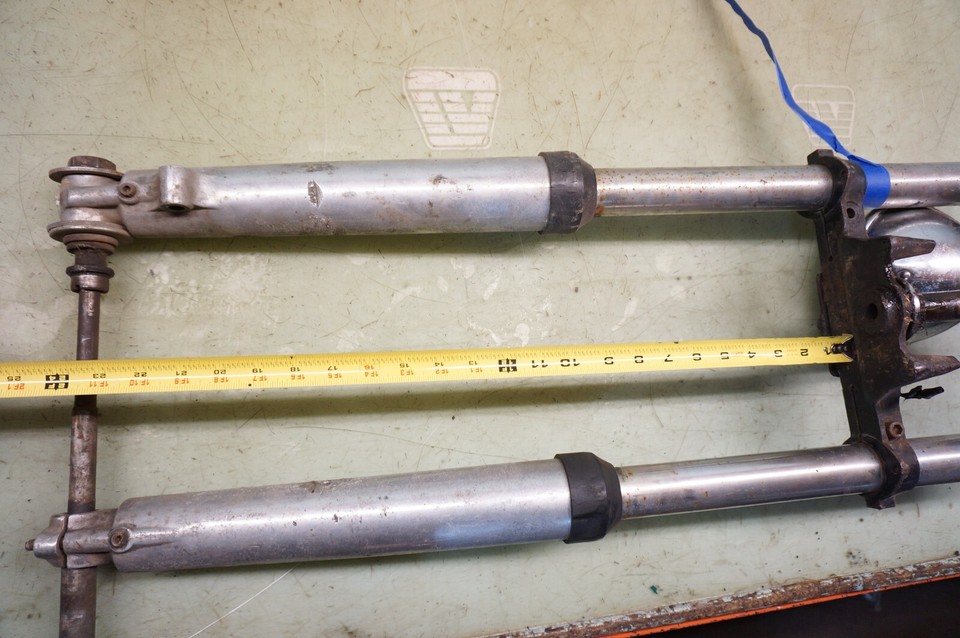 HARLEY FL FLH PANHEAD KNUCKLEHEAD RIGID DUO OEM FRONT END SHAVED FORKS ...