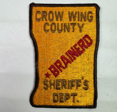 Crow Wing County Sheriff Minnesota MN Brainerd Patch H3 | eBay