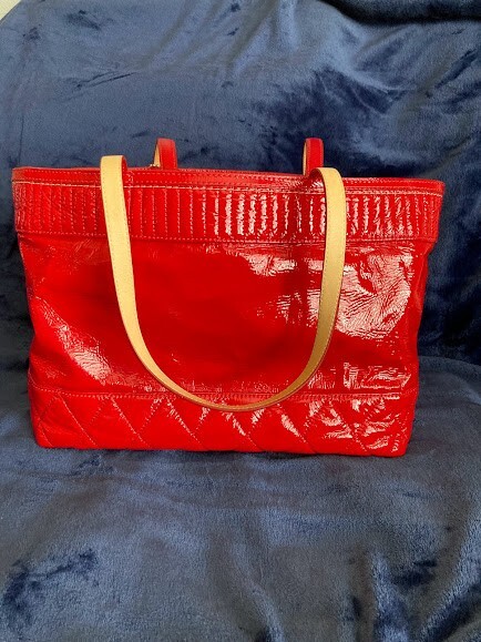 COACH - patent leather - Candy Apple Red - handbag - Gem