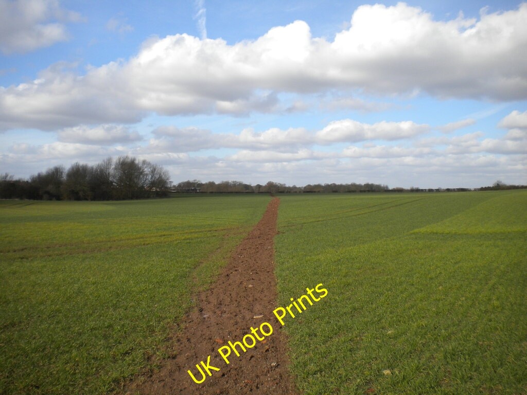 Photo 6x4 Well marked footpath north of Normanton Normanton-on-the ...