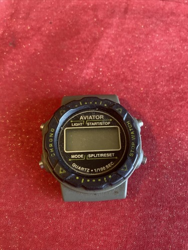 Vintage Aviator Quartz Digital Chrono Stop Watch | eBay
